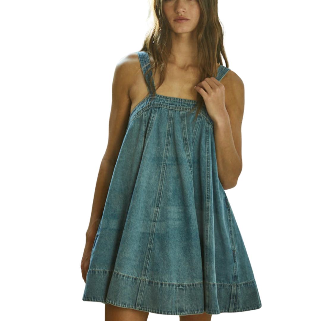 Maxwell Mini Denim Dress – Le' Diva Boutique Store