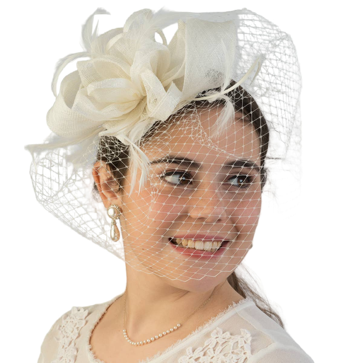 Cocktail Fascinator Comb Fastener: Ivory – Le' Diva Boutique Store