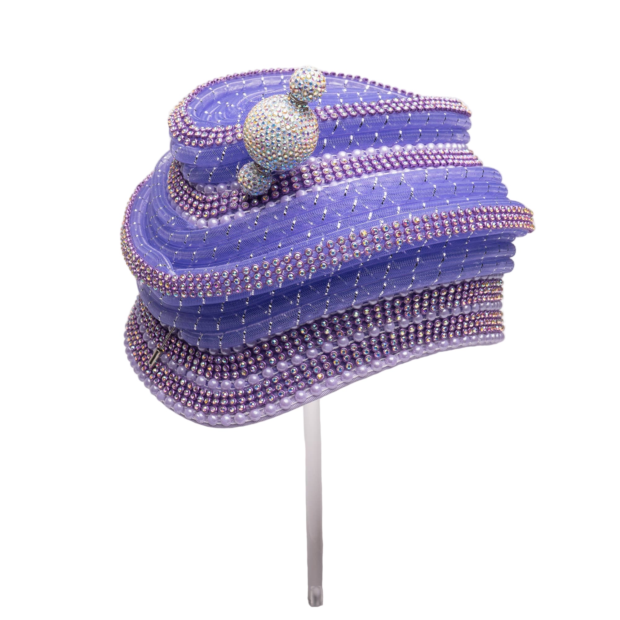 Rhinestone And Crinoline Tube Special Design with Pin: Lilac – Le' Diva ...