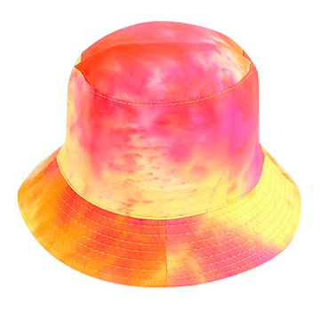 Tie Dye Bucket Hat - Pink/Yellow - 100% Cotton – Le' Diva Boutique Store